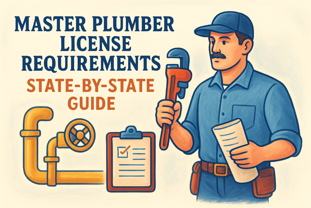 Master Plumber License Requirements: State-By-State Guide ...