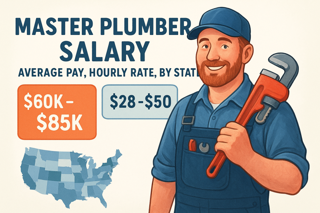 Master Plumber Salary: Average Pay, Hourly Rate, By State ...