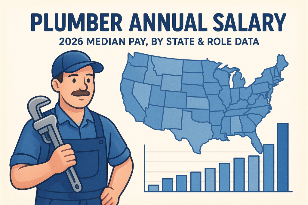 Plumber Annual Salary: 2026 Median Pay, By State & Role Data ...