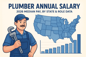 Plumber Annual Salary: 2026 Median Pay, By State & Role Data ...