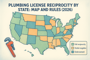 Plumbing License Reciprocity By State: Map And Rules (2026 ...