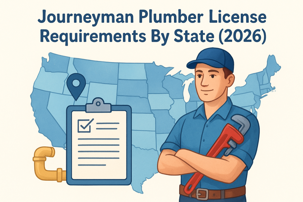 Journeyman Plumber License Requirements By State (2026) – PlumbingJobs.com