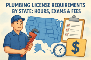 Plumbing License Requirements By State: Hours, Exams & Fees ...